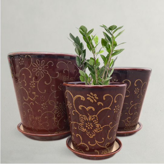 Pattern Design Planter Pots - Designer Planters And Pots Affordable ...